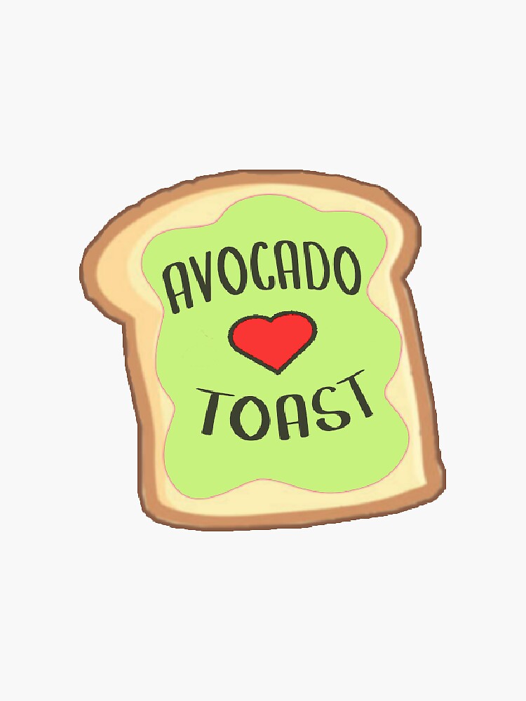 "Avocado Toast" Sticker by dmariaa | Redbubble