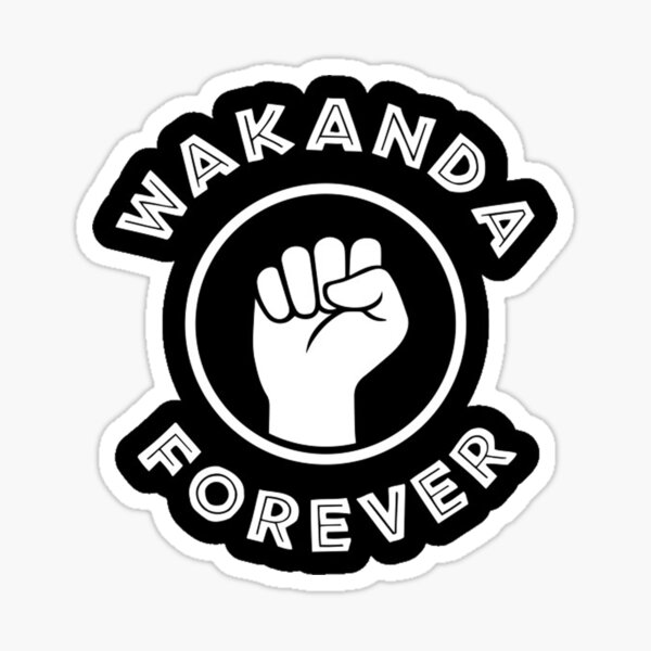 "Wakanda forever" Sticker for Sale by Wisign | Redbubble