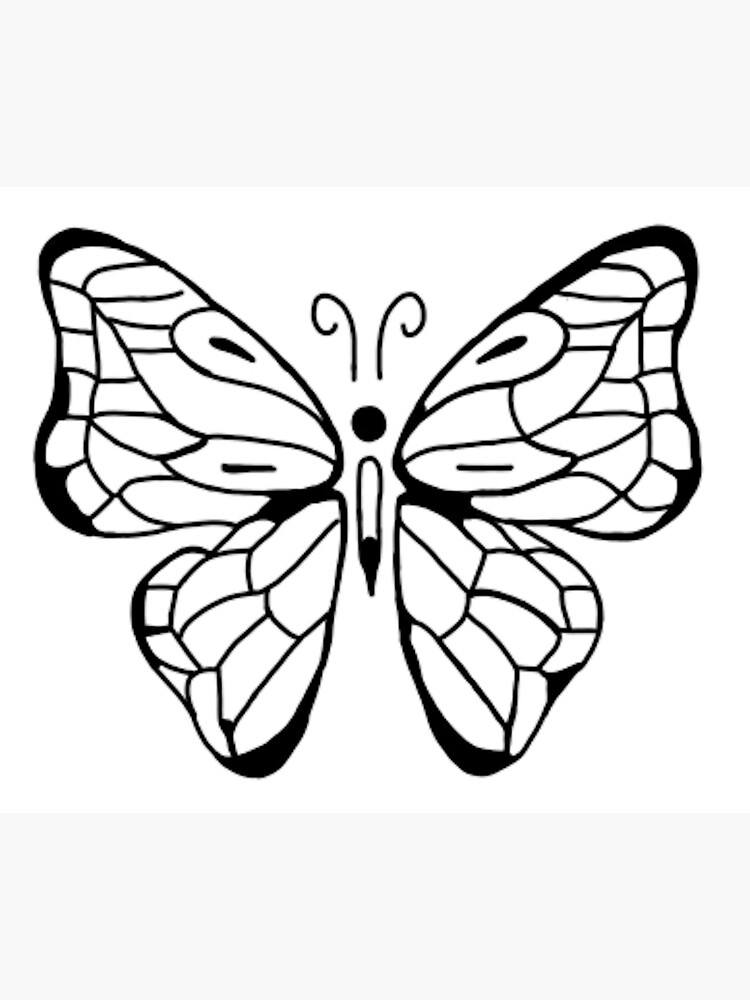 "Butterfly outline" Sticker for Sale by Artist-Minds | Redbubble