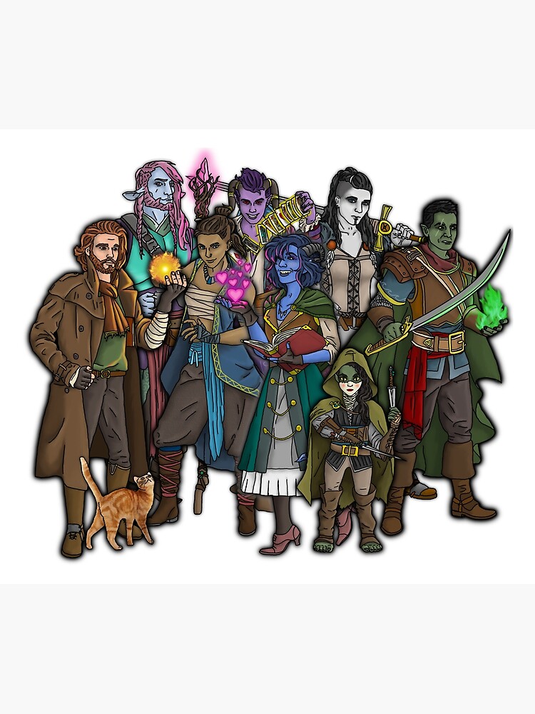 "The Mighty Nein fan art" Art Print for Sale by TomB-Loot | Redbubble