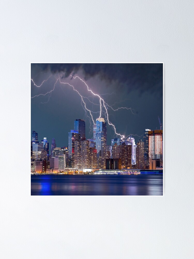 "Lightning" Poster by RiaBubble | Redbubble
