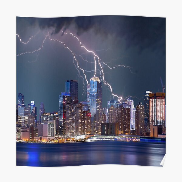 "Lightning" Poster by RiaBubble | Redbubble