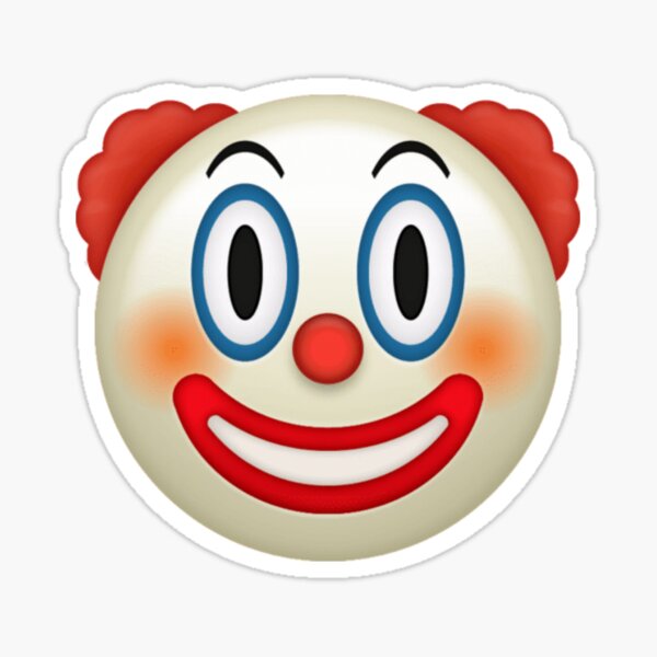 "Clown Check" Sticker by kelsey0722 | Redbubble