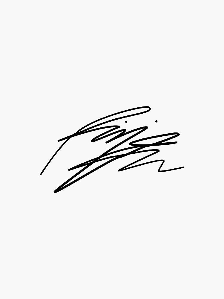 "BTS RM signature" Sticker by m3rcuria | Redbubble
