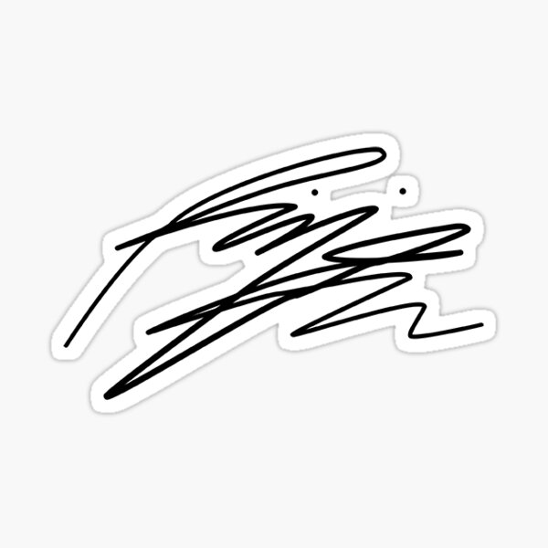 "BTS RM signature" Sticker by m3rcuria | Redbubble