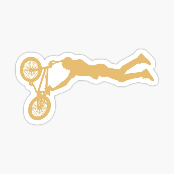 "Biker Doing A Spin" Sticker for Sale by maroc112 | Redbubble