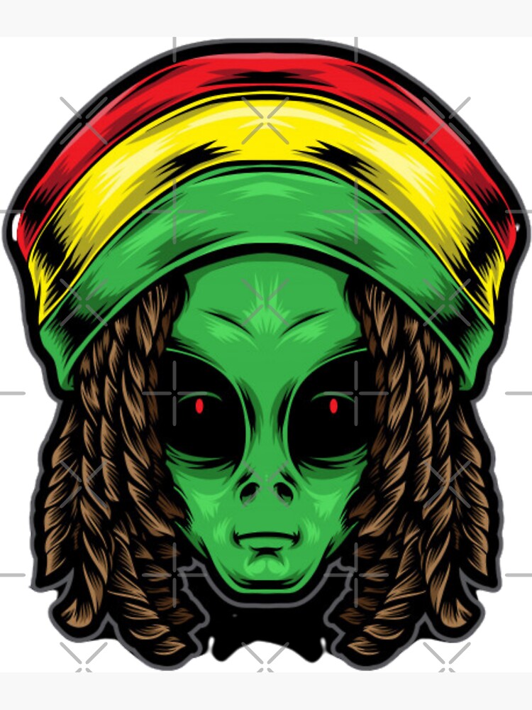 "Reggae alien" Magnet for Sale by Rakos-Merch | Redbubble