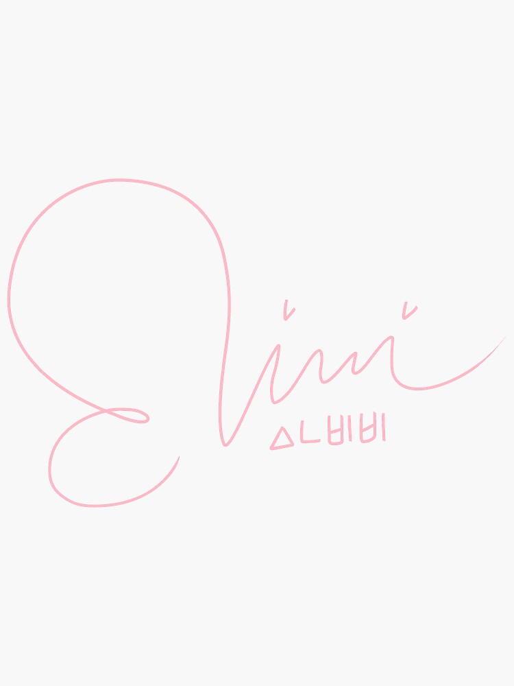 "LOONA'S VIVI signature" Sticker by m3rcuria | Redbubble
