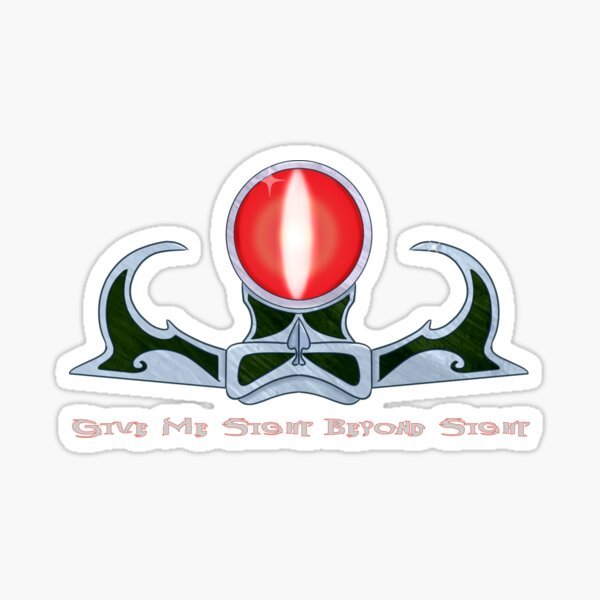 "Sight Beyond Sight" Sticker for Sale by princeeric89 | Redbubble