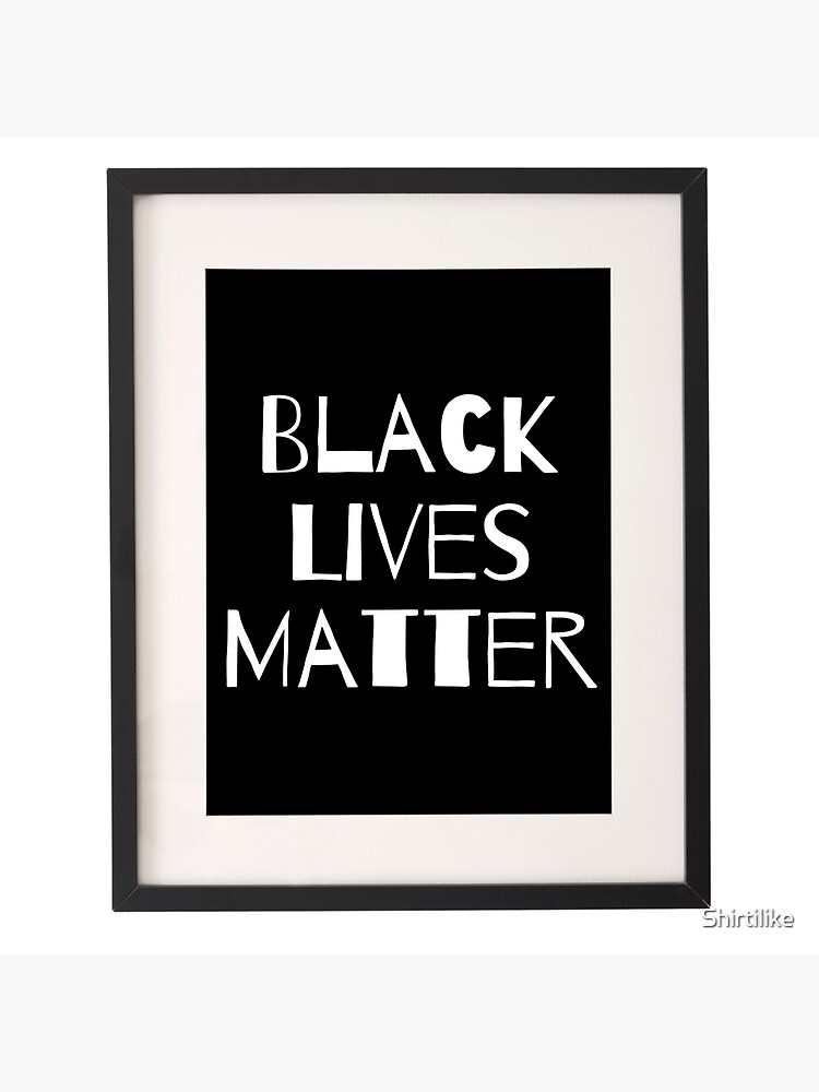 "3D sticker photo frame BLM Black Lives Matter - crass social saying ...