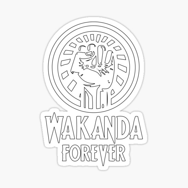 "RIP Black Panther, Wakanda Forever " Sticker for Sale by TekknoOutfits ...