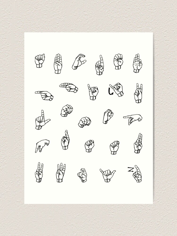 "ASL Stickers | ABCs Individual ASL Alphabet Letters Sign Language ...