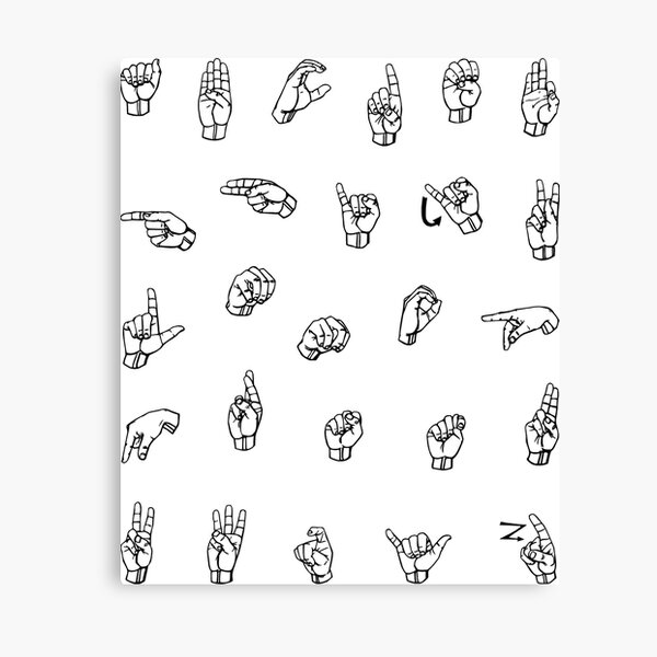 "ASL Stickers | ABCs Individual ASL Alphabet Letters Sign Language ...