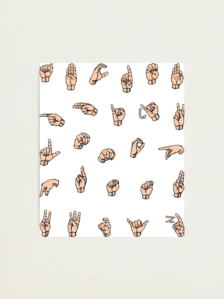 "ASL Stickers | ABCs Individual ASL Alphabet Letters Sign Language ...