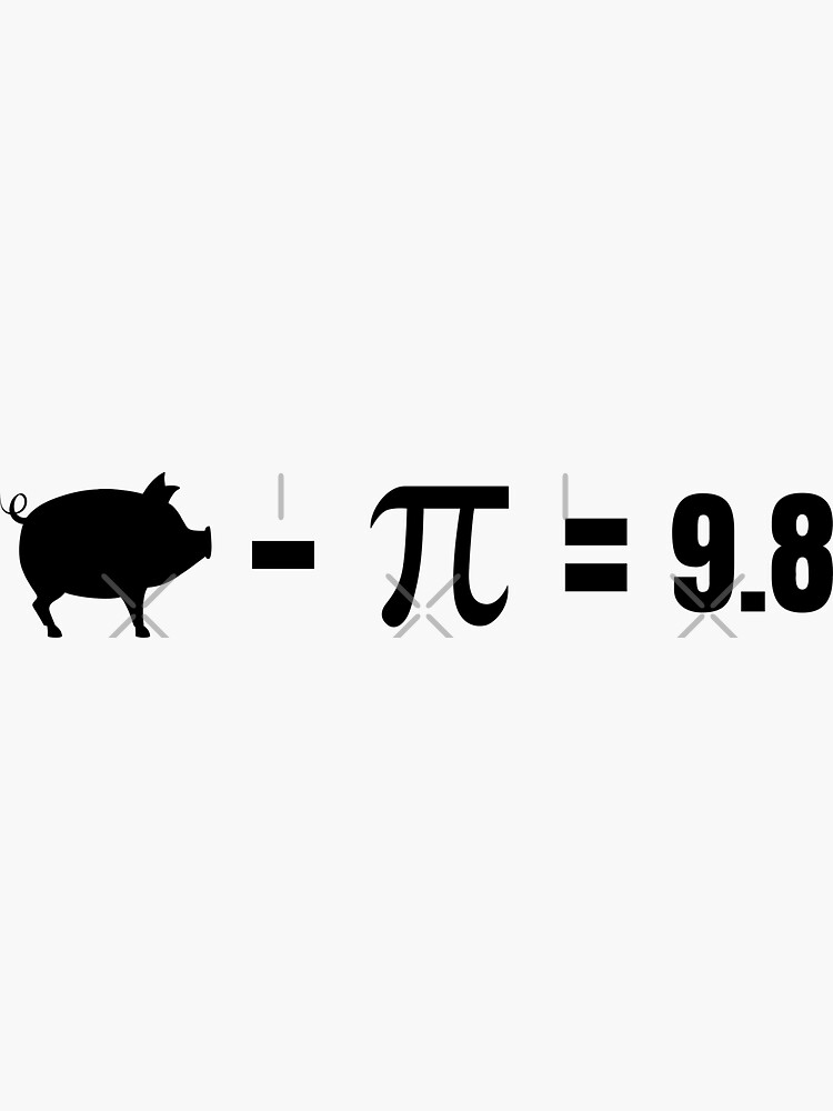Pegatina «Math Meme Pi 3.14 Ingenieros Profesores de matemáticas» de ...