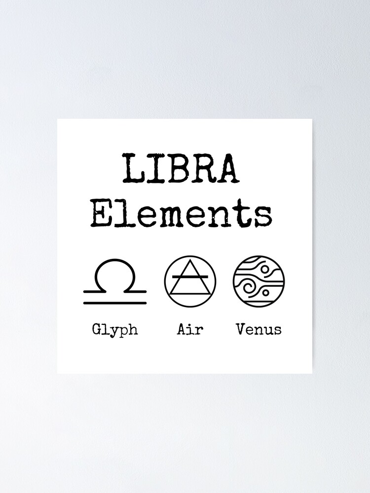 "Libra Elements Design" Poster for Sale by JaysignersPrint | Redbubble
