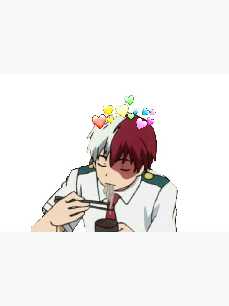 "todoroki eating soba" Mask for Sale by xlunaetic | Redbubble