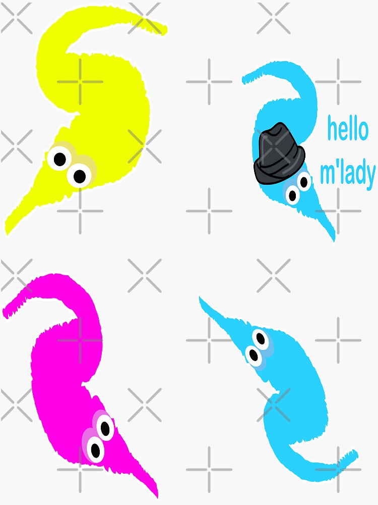 "Funny Worm on a String Stickers" Sticker by jpjournals | Redbubble