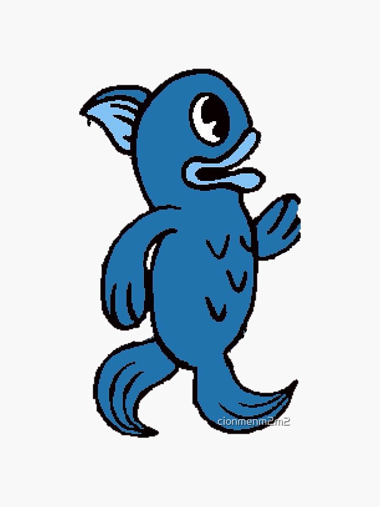 "King Gizzard and the Lizard Wizard Fish walking" Sticker for Sale by ...