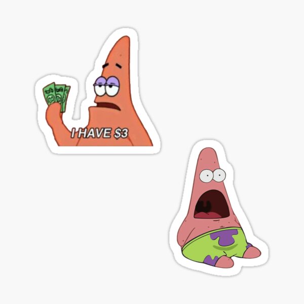 "patrick star pack " Sticker by jessyswim | Redbubble