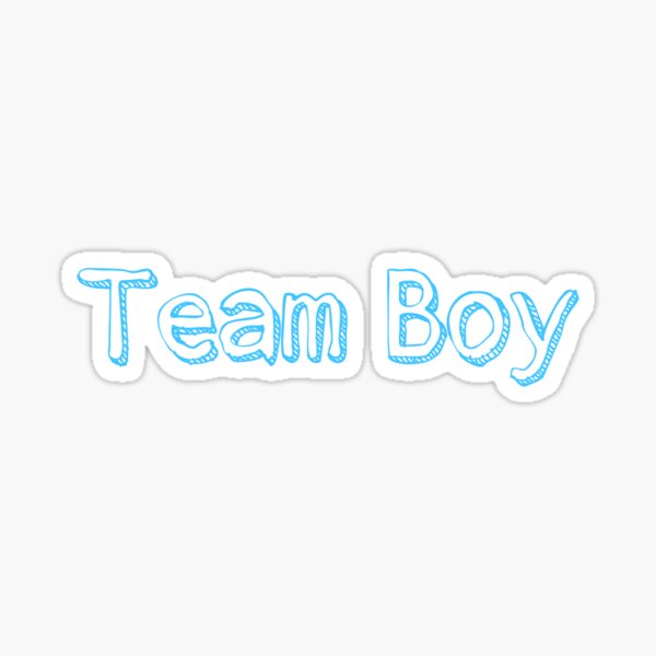 "Team boy" Sticker for Sale by Renjoji | Redbubble