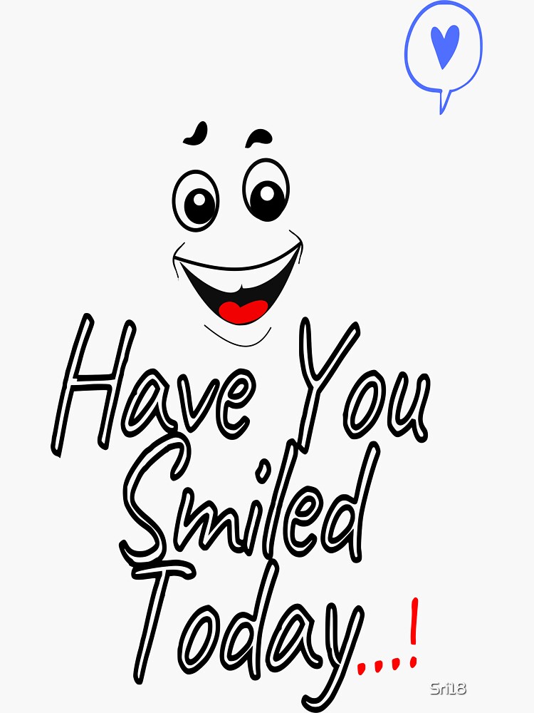 "Have a Smile Please" Sticker for Sale by Sri18 | Redbubble