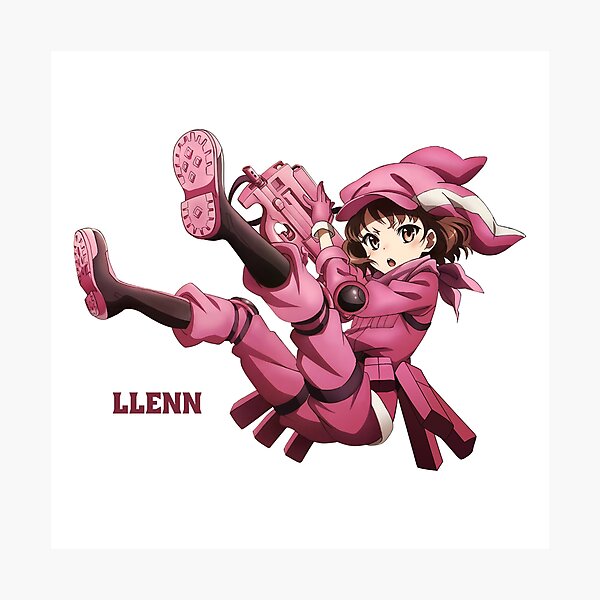 Llenn Ggo Sword Art Online Gun Gale Online Photographic Prints | Redbubble
