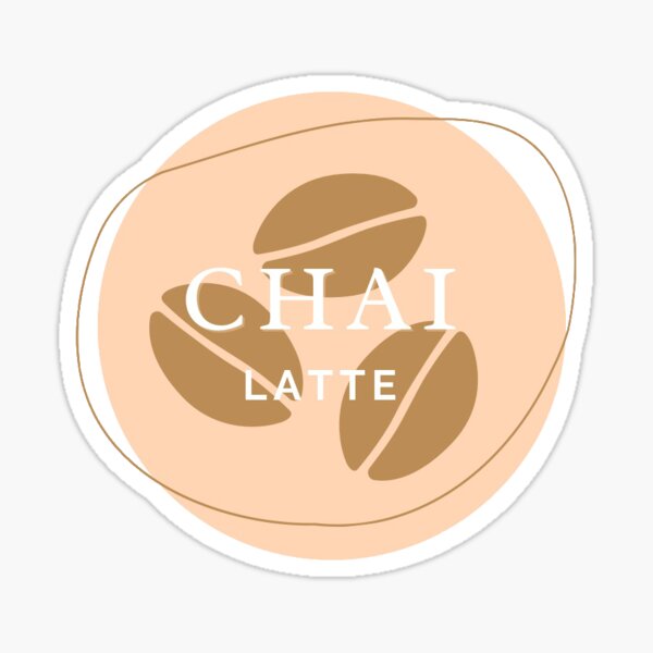 "chai latte" Sticker for Sale by elliessleeping | Redbubble
