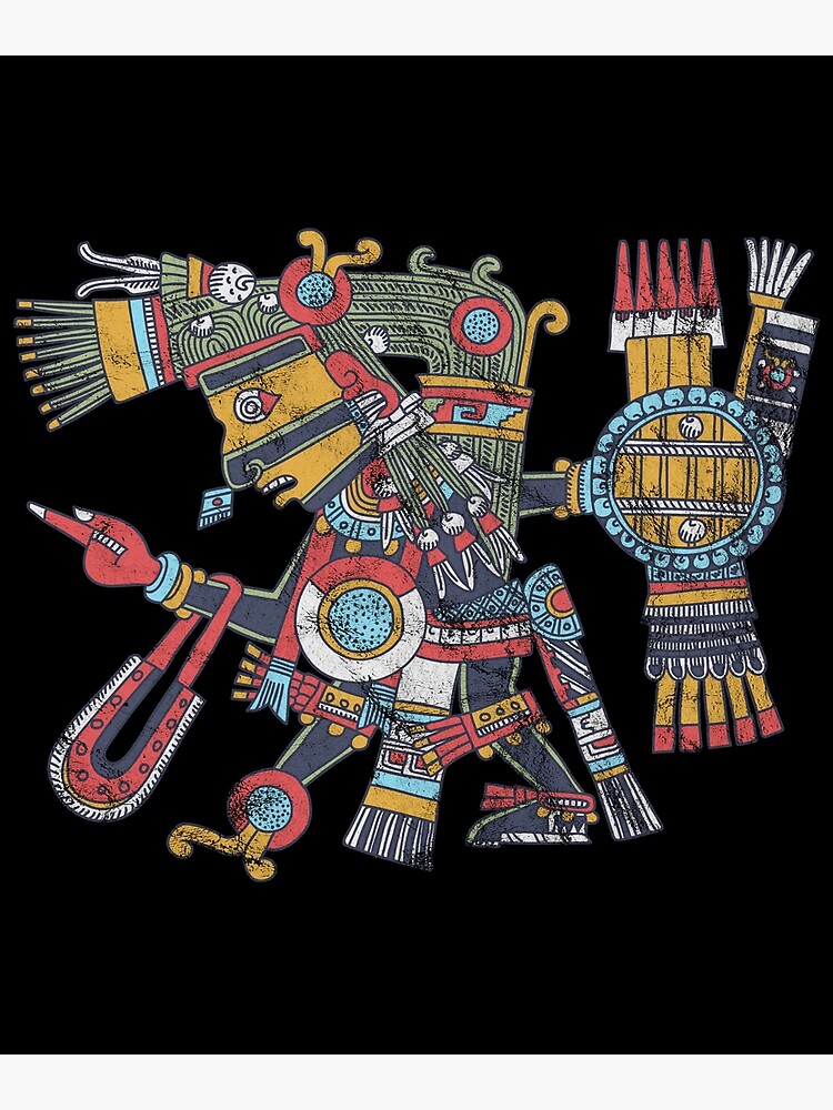"Distressed Tezcatlipoca - Aztec God of the Night - Deity" Poster for ...