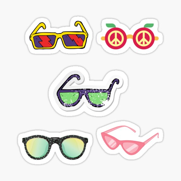 "Sunglasses stickers" Sticker for Sale by Flow-311 | Redbubble