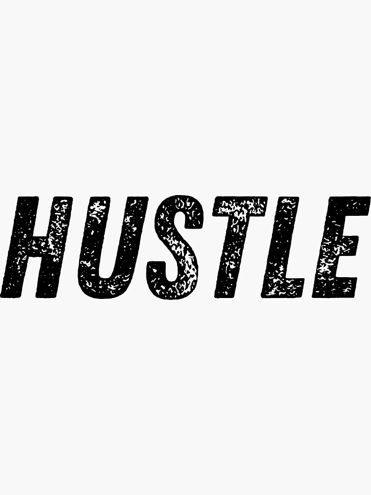 "HUSTE" Sticker for Sale by TRENDTY | Redbubble