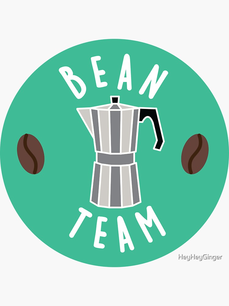 "Bean Team" Sticker for Sale by HeyHeyGinger | Redbubble