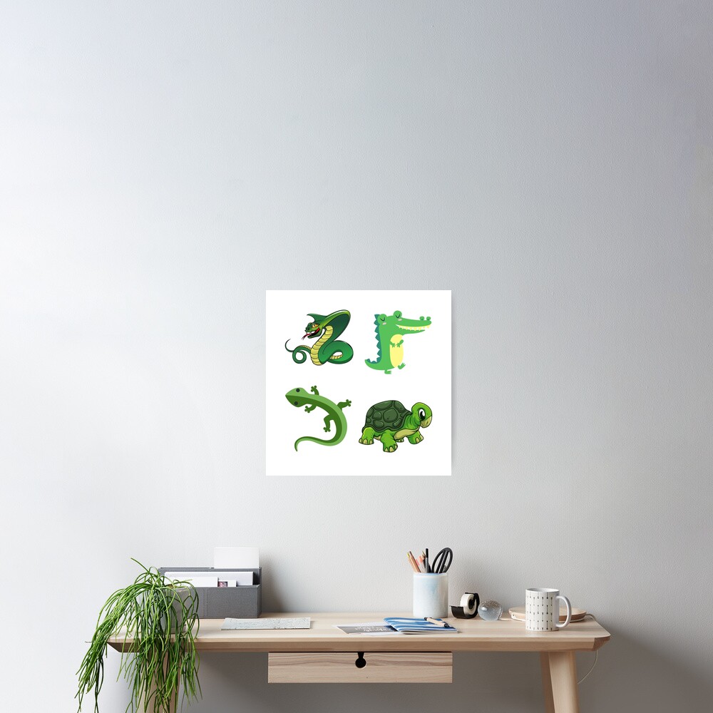 "Reptile Awesome World " Poster by adelcollo1971 | Redbubble