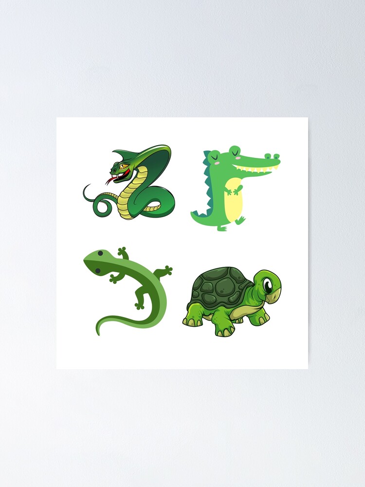 "Reptile Awesome World " Poster by adelcollo1971 | Redbubble