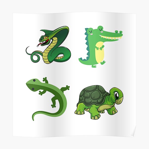 "Reptile Awesome World " Poster by adelcollo1971 | Redbubble