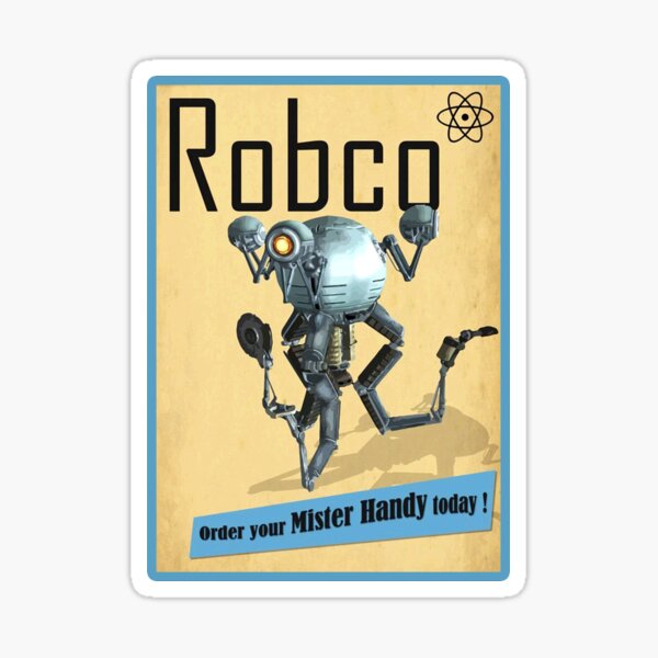 "RobCo Industries " Sticker for Sale by DBnation | Redbubble