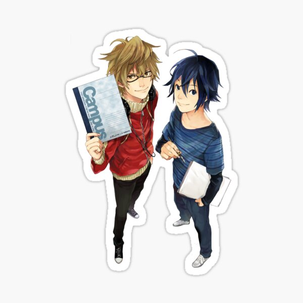 "Bakuman | Moritaka Mashiro and Akito Takagi Mangaka" Sticker for Sale ...
