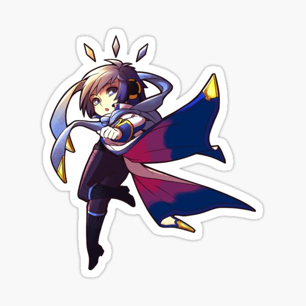 "KAITO V3 chibi (bi flag ver)" Sticker for Sale by PatheticW | Redbubble