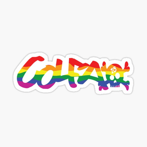 "Colfax 15 Toy Tag in the Pride Colorway" Sticker for Sale by ...