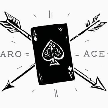 "Aro Ace" Sticker for Sale by Amy M | Redbubble