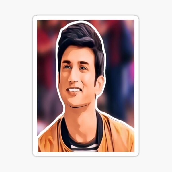 "Sushant Singh Rajput" Sticker for Sale by Danlatif | Redbubble