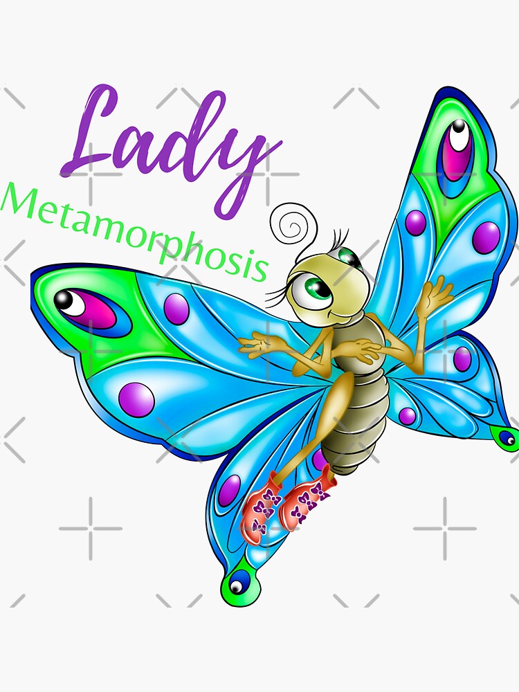 "Lady Metamorphosis" Sticker for Sale by SwordofGod | Redbubble