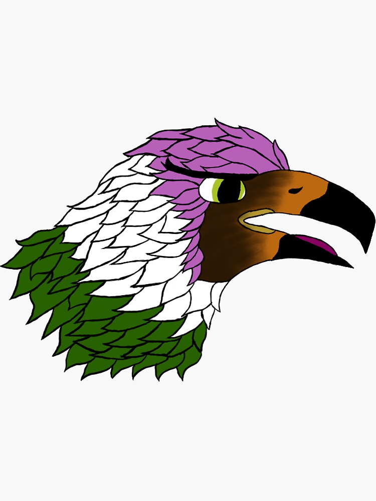 "Gender Queer Pride Bird" Sticker for Sale by Toxic28Flare | Redbubble
