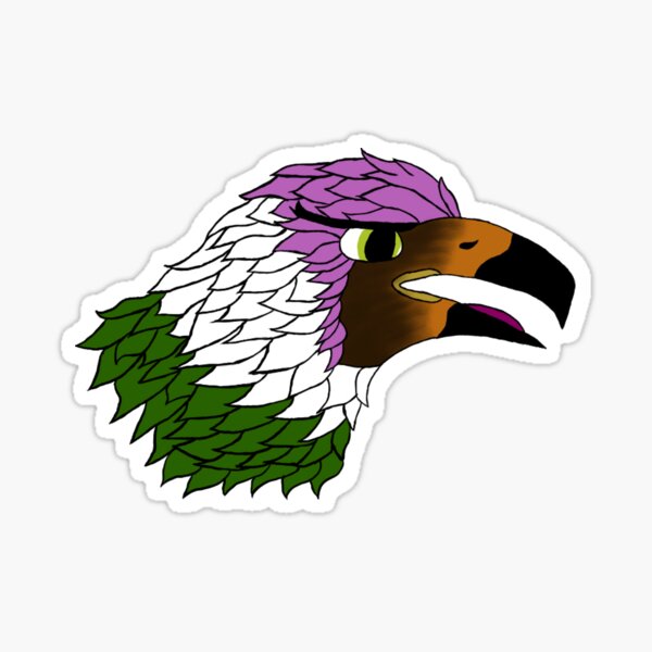 "Gender Queer Pride Bird" Sticker for Sale by Toxic28Flare | Redbubble