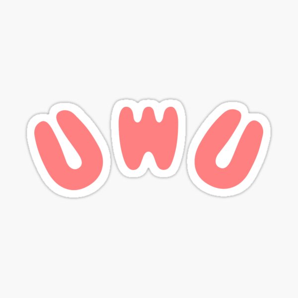"cute uwu sticker " Sticker by jadaheard | Redbubble
