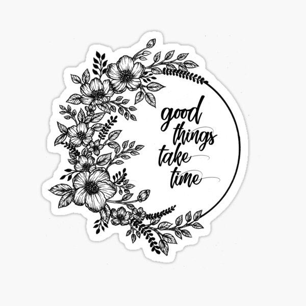 "Bunch of flowers with quote" Sticker for Sale by SamridhiVerma18 ...