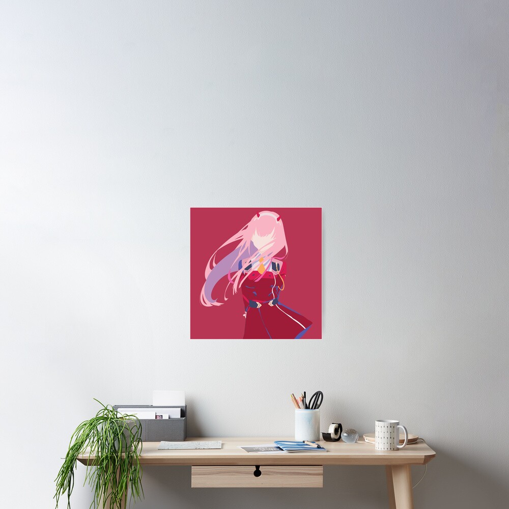 "Zero Two Darling In The FranXX Minimalist" Poster by egrjhn | Redbubble
