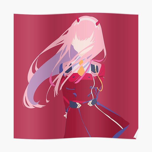 "Zero Two Darling In The FranXX Minimalist" Poster by egrjhn | Redbubble