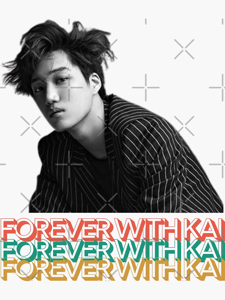 "EXO's Kai Solo Forever With Kai" Sticker for Sale by ELHARCHI | Redbubble