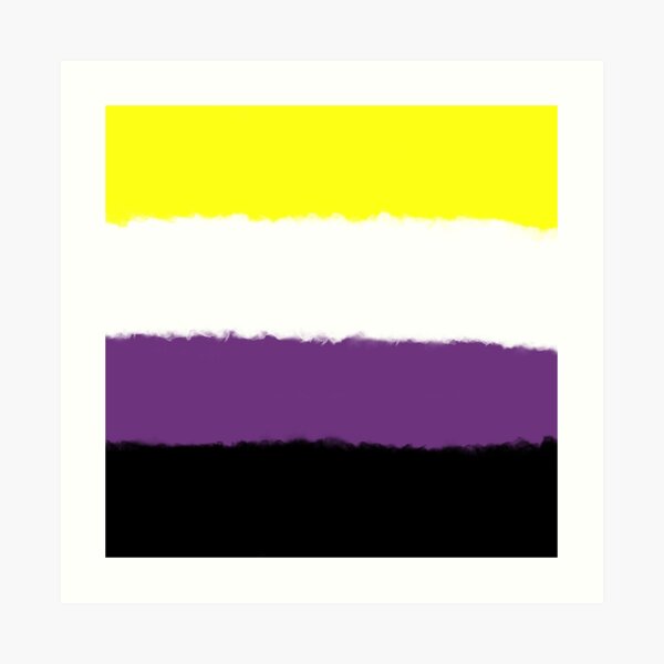 "non-binary flag " Art Print for Sale by ravens-are-cool | Redbubble